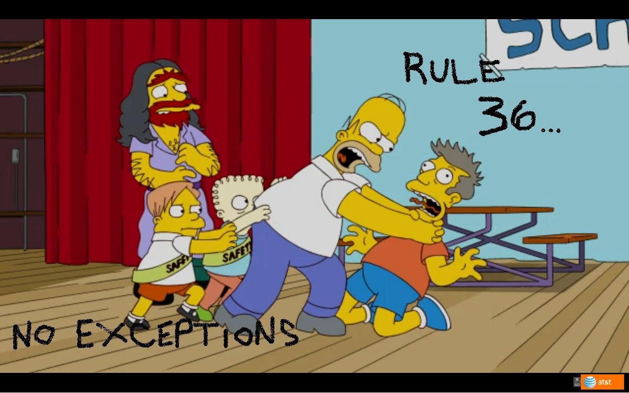 Simpsons rule 36