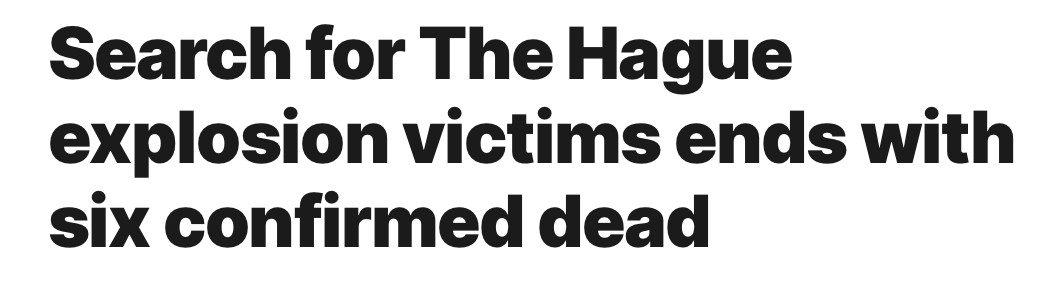 2024 The Hague explosion