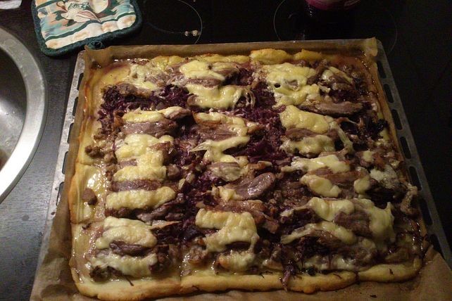 German christmas Pizza
